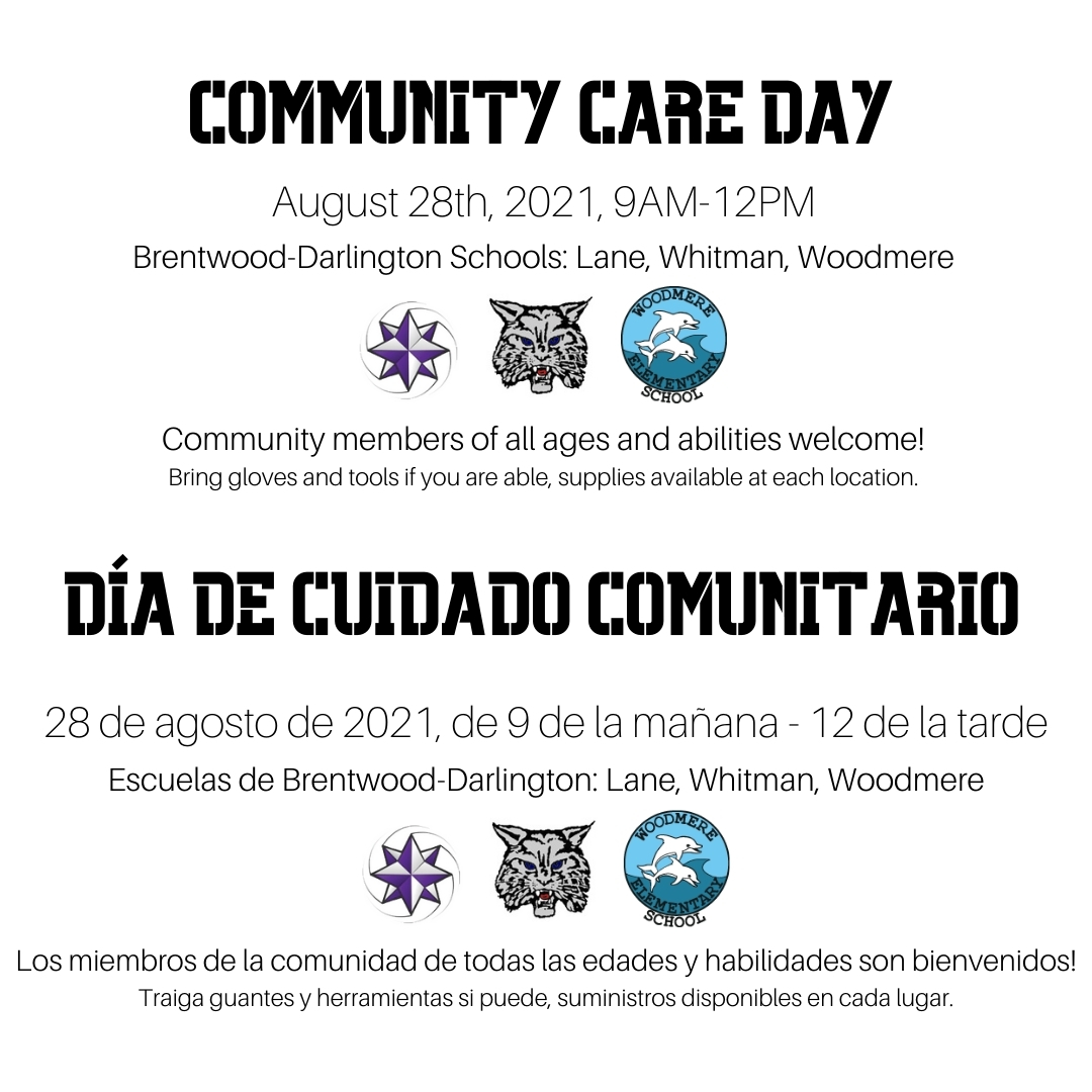 Community Care Day 2021 TOMORROW! | Brentwood-Darlington Neighborhood ...